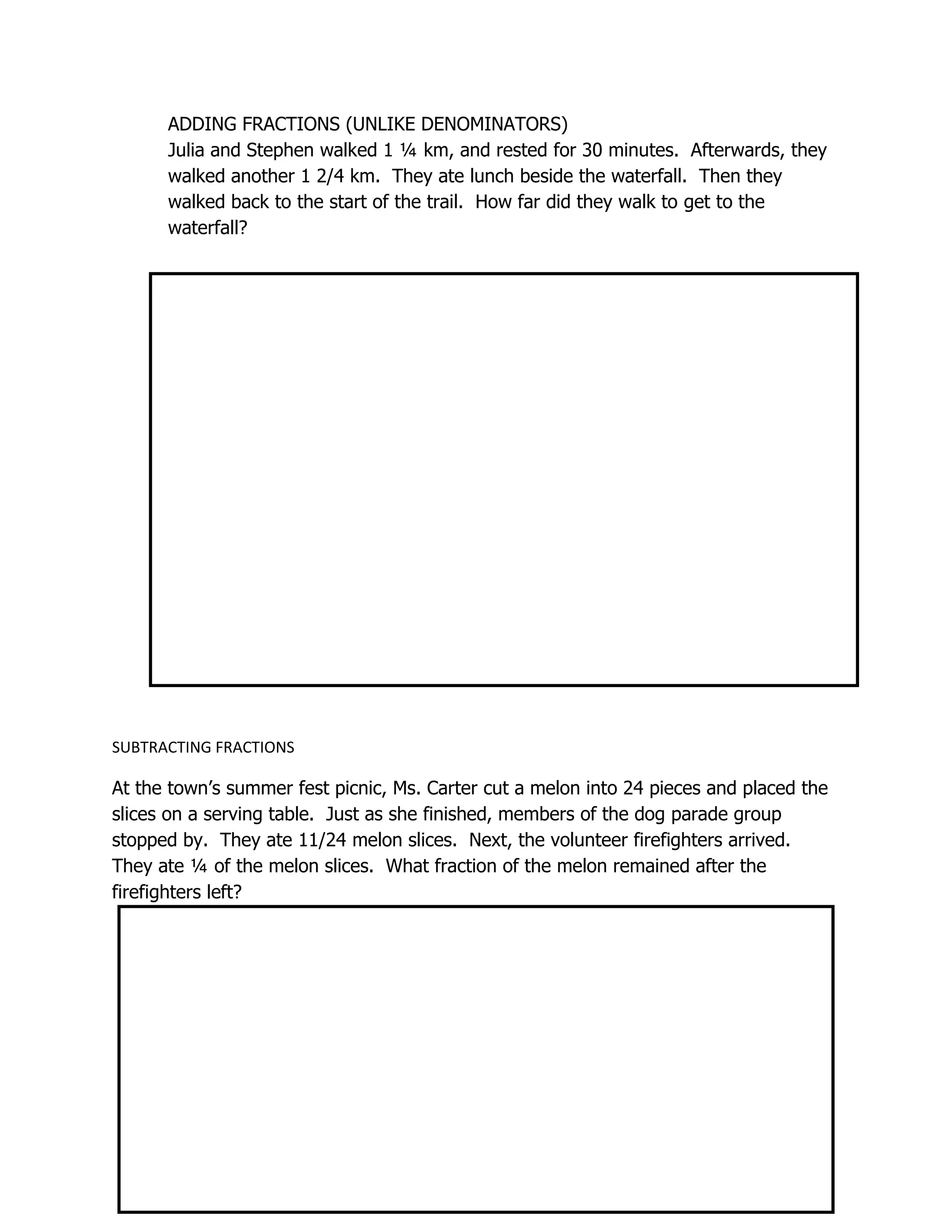Fractions study guide | PDF
