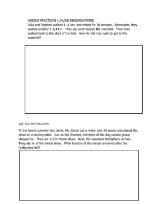 Fractions study guide | DOCX