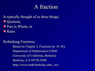 Fractions to Algebra | PPT | Food & Drink