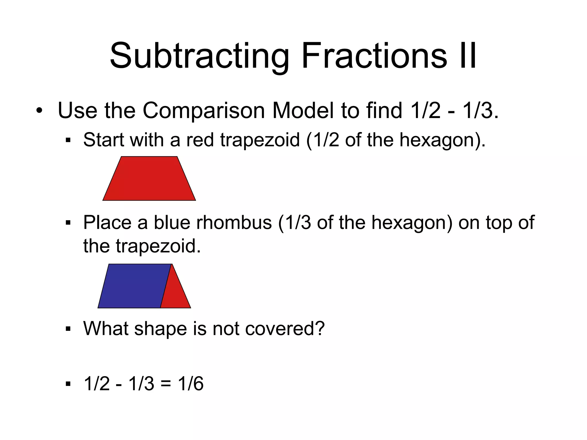 Fractions with pattern blocks (worksheet 9 a).pptx | Physics | Science
