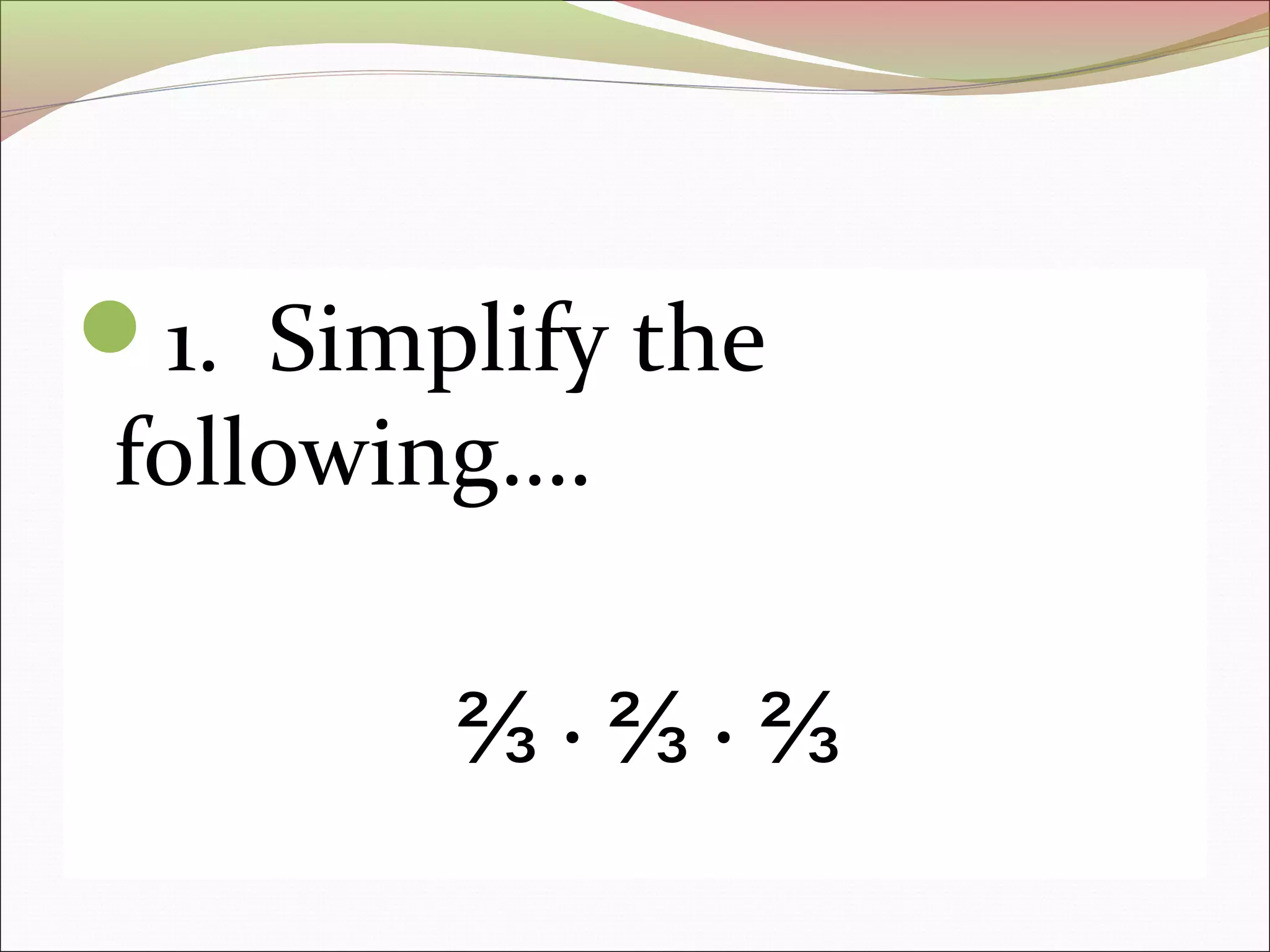 Fraction test review | PPT