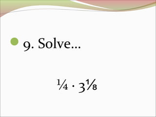 Fraction test review | PPT
