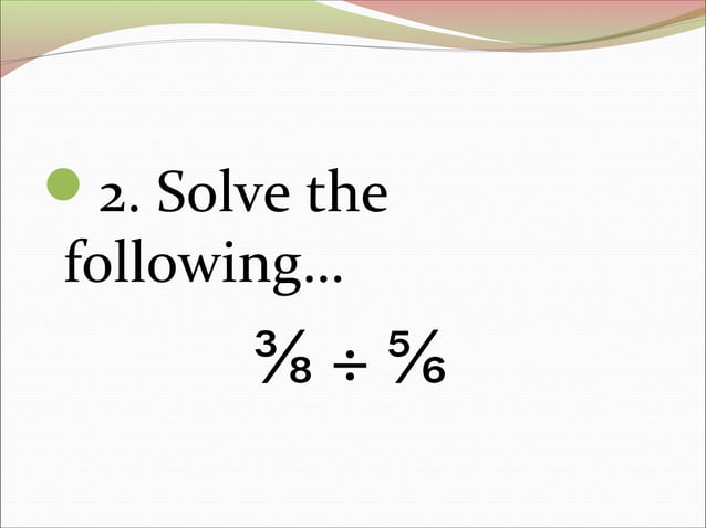 Fraction test review | PPT