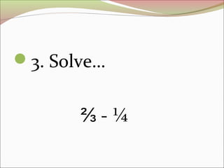 Fraction test review | PPT