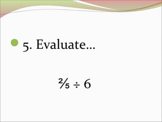 Fraction test review | PPT