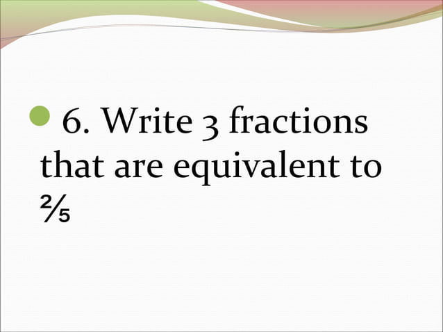 Fraction test review | PPT