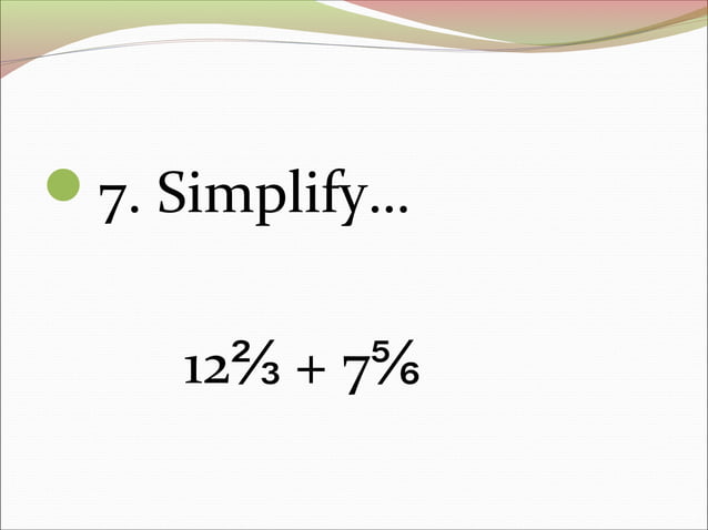 Fraction test review | PPT