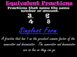 Fraction vocabulary | PPT