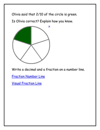 Fractions and Tenths | DOCX