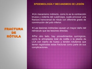 Fractura de rótula | PPTX