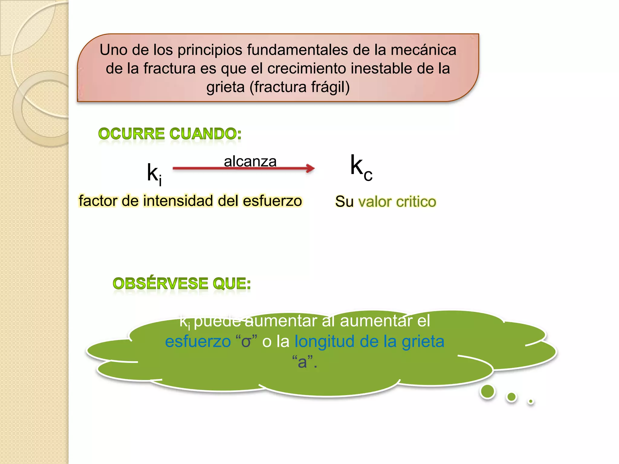Fractura Fragil Mecanica De Materiales | PPTX