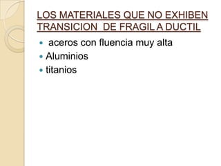 Fractura Fragil Mecanica De Materiales | PPTX