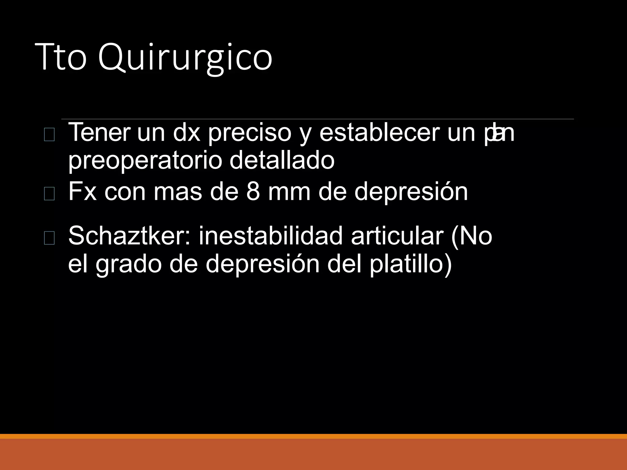 Fractura platillo tibial | PPT
