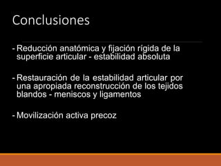 Fractura platillo tibial | PPTX