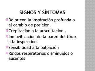 Fracturas Costales, VOLET COSTAL, PARRILLA COSTAL | PPTX