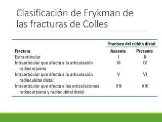 Fracturas de ex-WPS Office tercio distal | PPTX