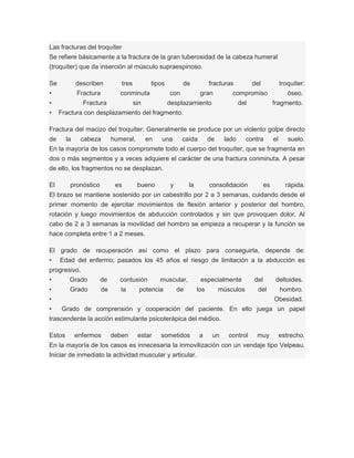 Fracturas del miembro superior | DOCX