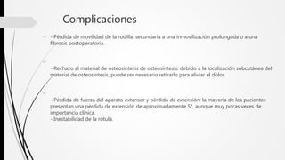 Fracturas de patela | PPTX