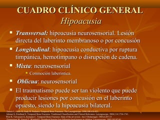 Fracturas hueso temporal | PPT