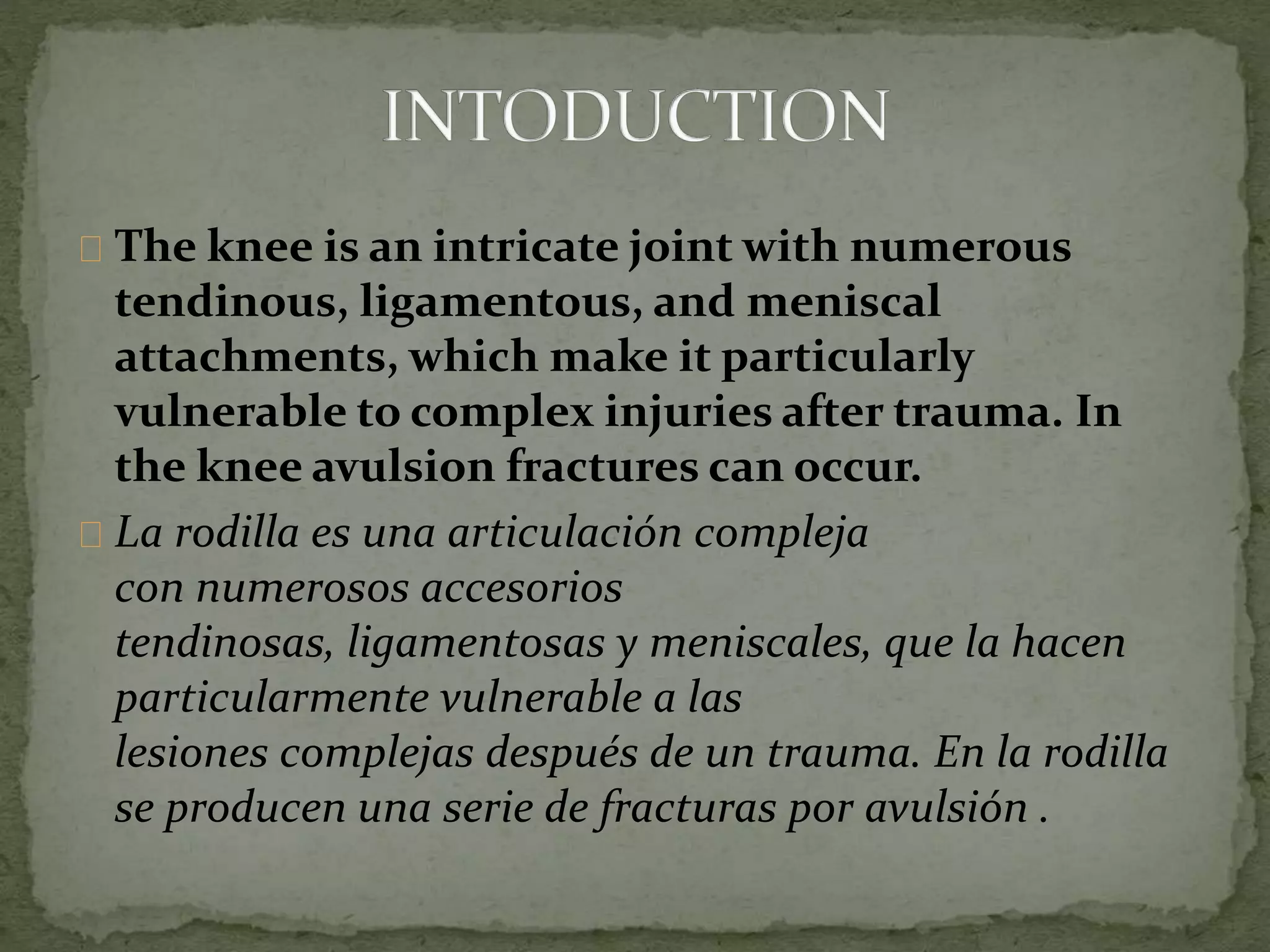 Fracturas rodilla | PPTX