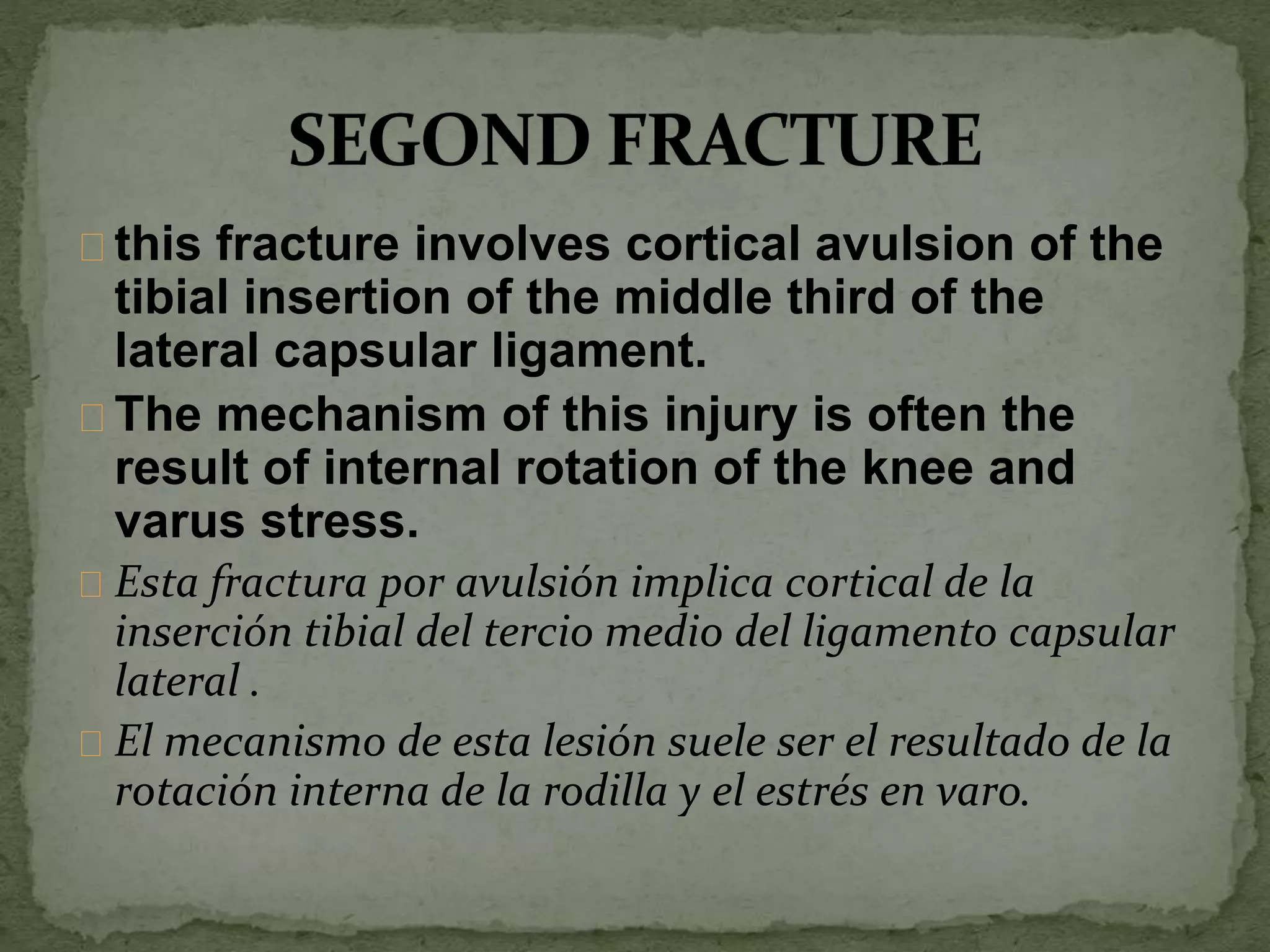 Fracturas rodilla | PPTX