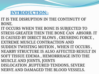 FRACTURE and types of fracture problems .pptx