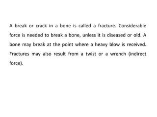 Fracture- الاسعافات الاوليه الكسور .pptx