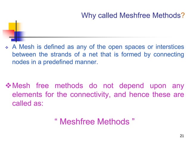 Fracture Fatigue Simulation Using Meshfree Methods Pptx Physics