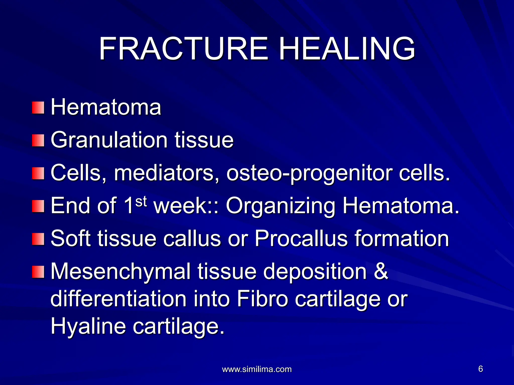 Healing of bone fracture- general pathology | PDF