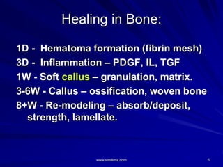 Healing of bone fracture- general pathology | PDF