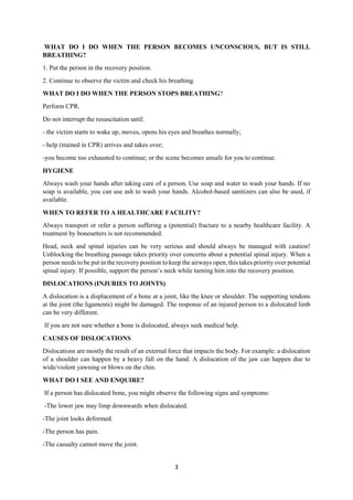 fracture and dislocation.docx | First Aid | Injuries