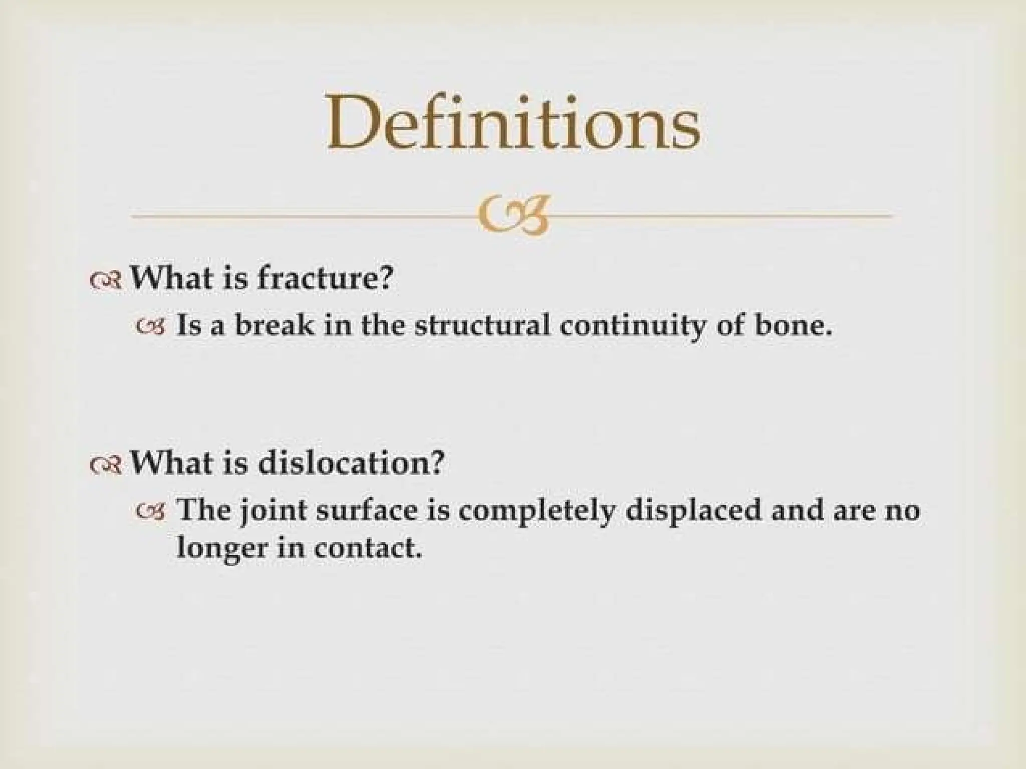 FRACTURE AND DISLOCATIONS.pptx for physiotherapy and general overview | PPT