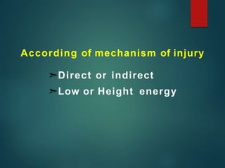 Fracture classification and Trauma introduction. | PPTX