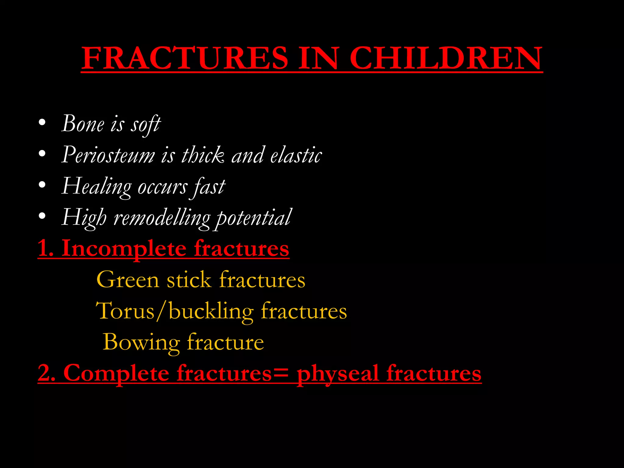 Fracture classification, healing | PPTX