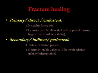 Fracture classification, healing | PPTX