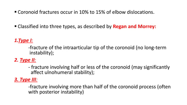 Fracture coronoid process of ulna | PPTX
