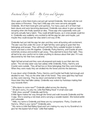 Fractured Fairytale - Our Story:) | PAGES