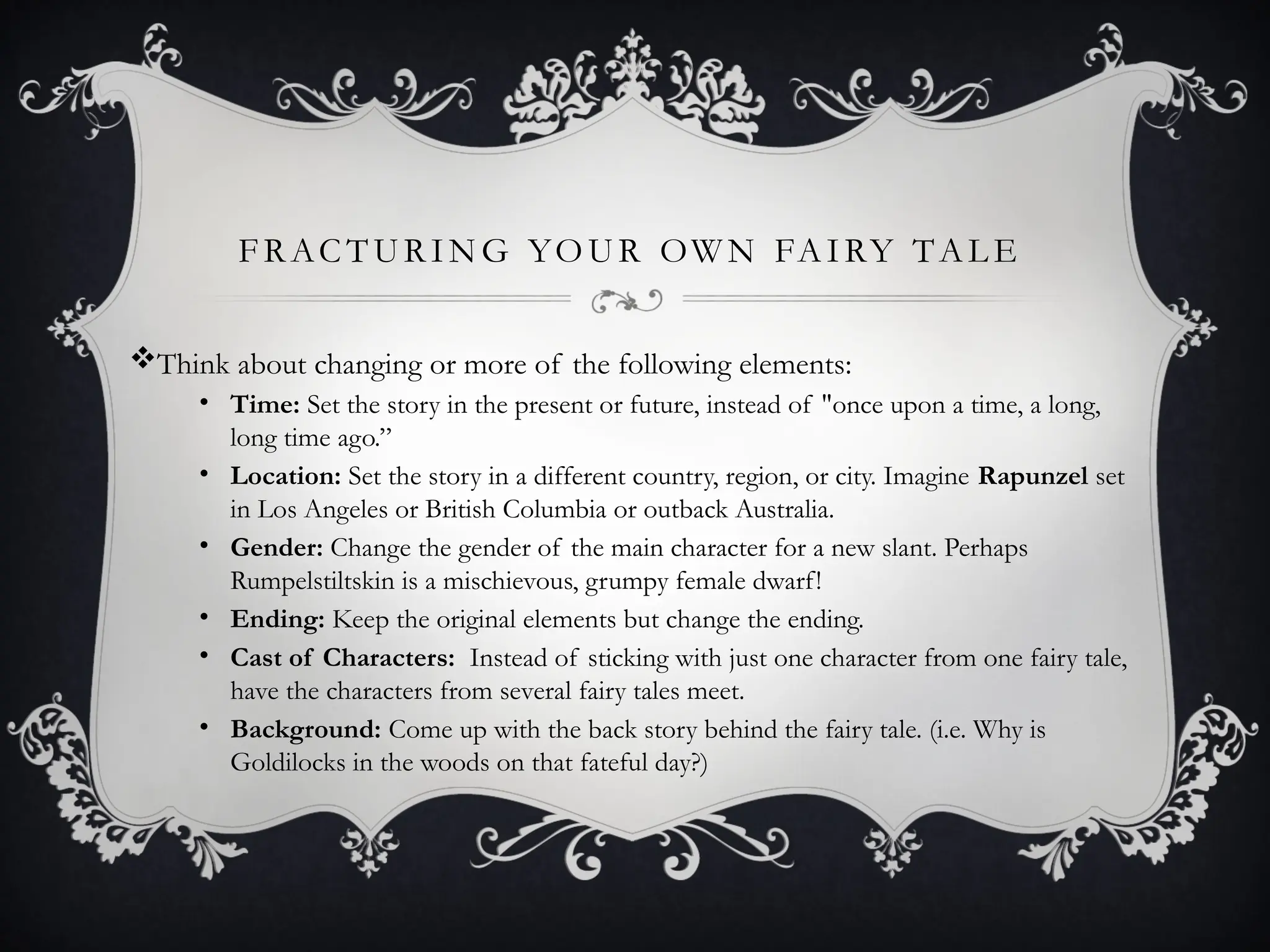 Fractured Fairy Tales Materi kelas X semester 2.pptx