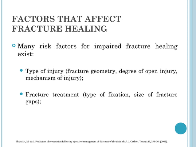 Fracture healing | PPT