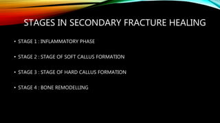 Fracture healing and growth factors | PPTX