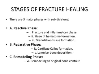 Fracture healing and wound healing | PPTX