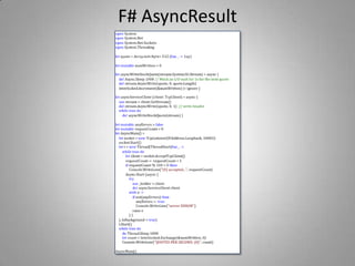F# Server-side programming | PPT