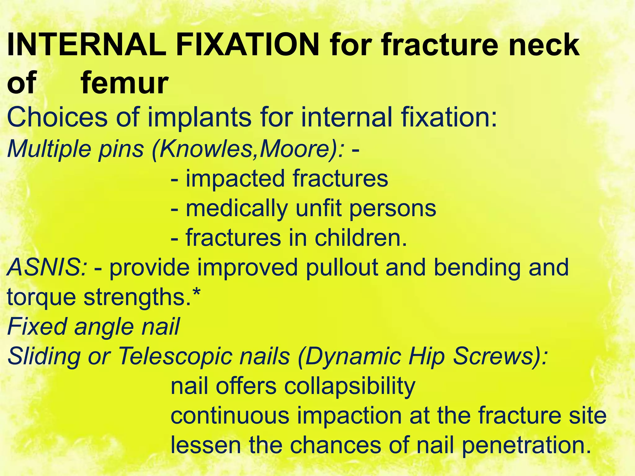 Fracture neck femur | PPTX