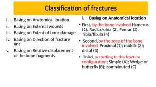 Fracture , causes, classification & managemeny | PPTX