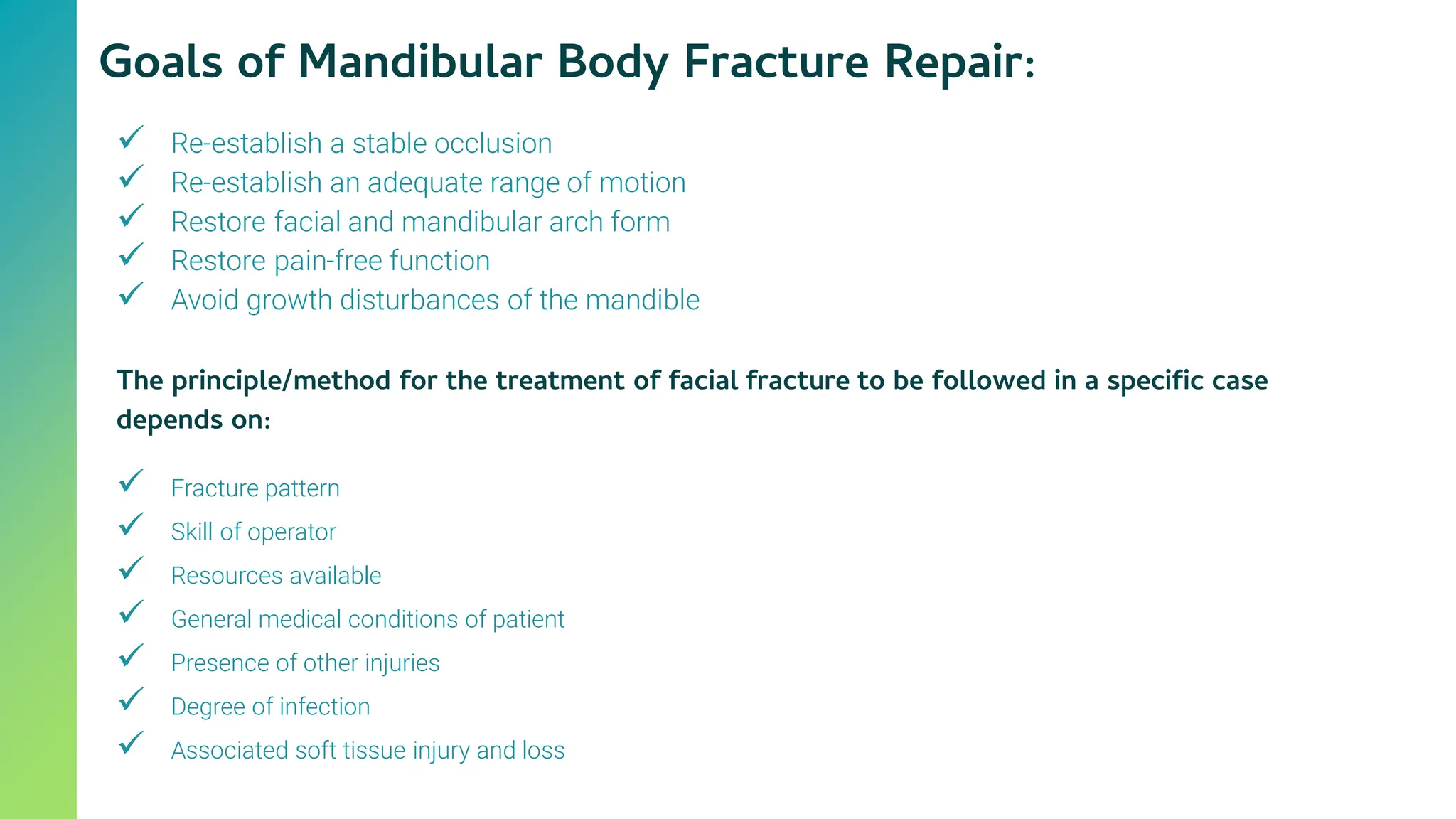 Fractures of The Body of The Mandible In Maxillofacial Surgery | PDF