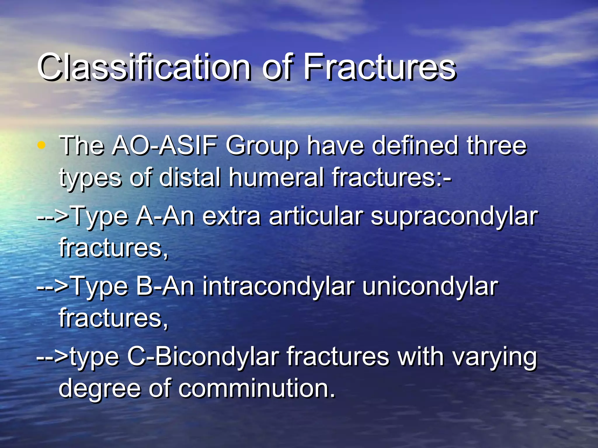 Fracture of Distal End Humerus. | PPT