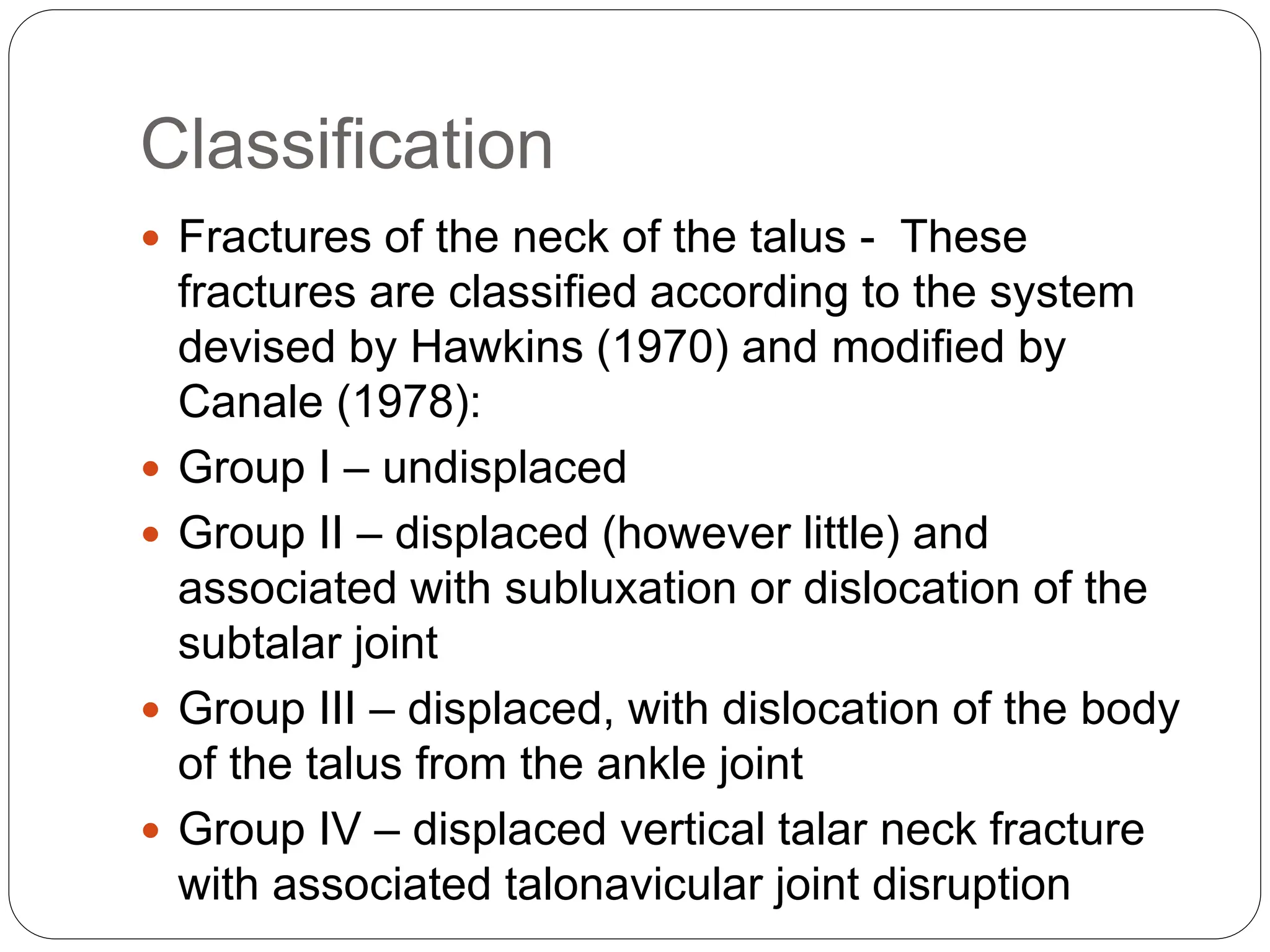 FRACTURE OF TALUS.pptx. ..... | PPT