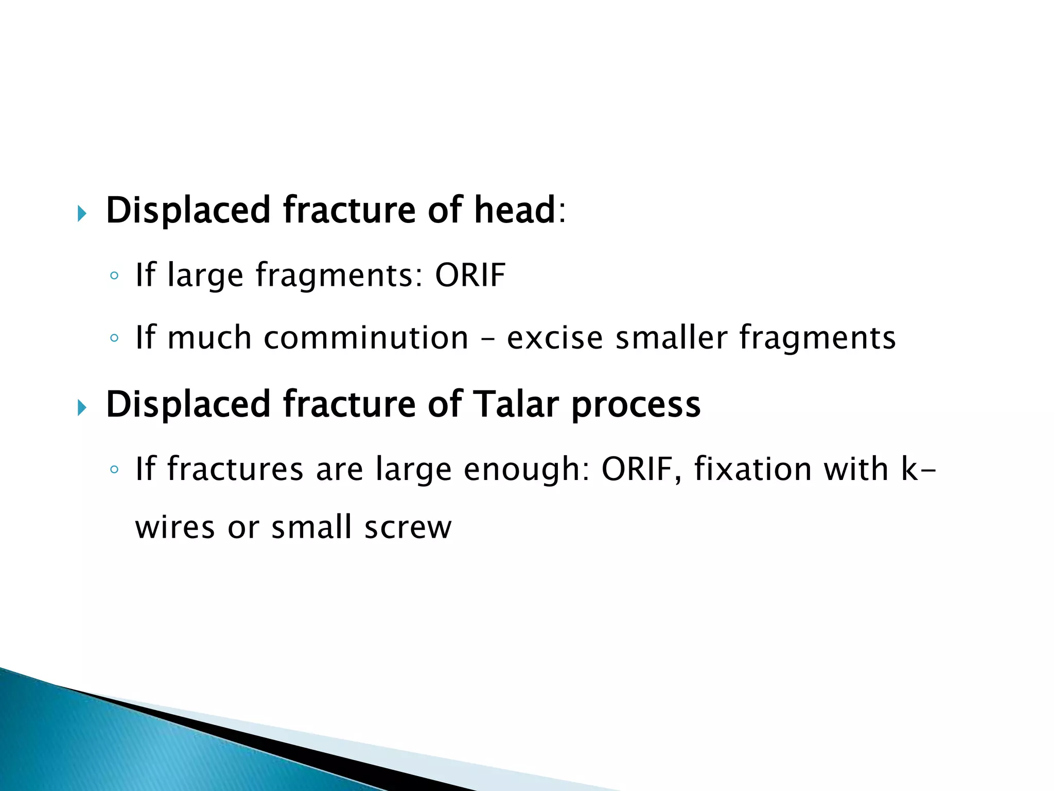 Fracture of talus ppt | PPTX