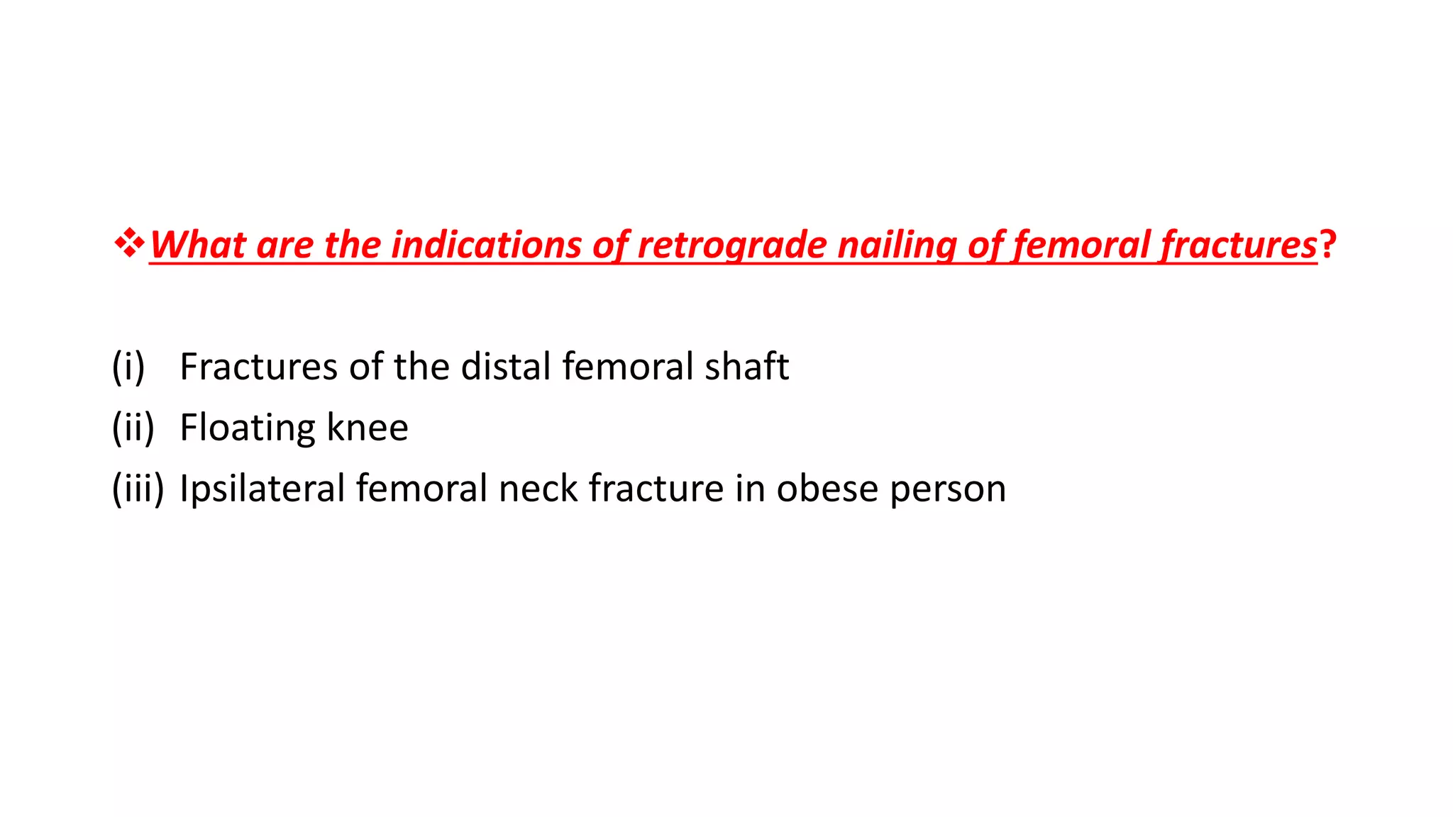 Fracture of the femoral shaft | PPT