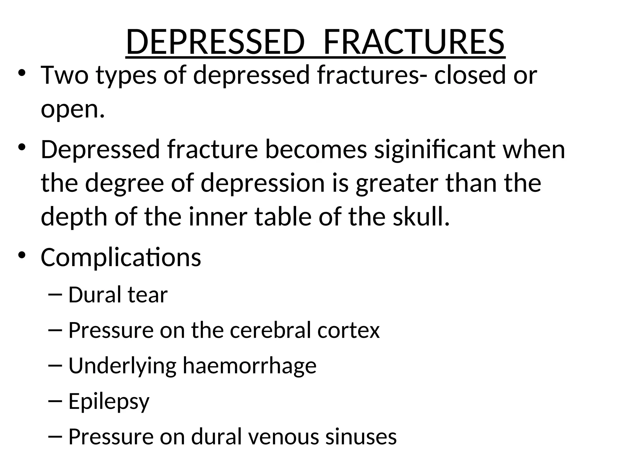 FRACTURE OF THE VAULT OF THE SKULL .ppt